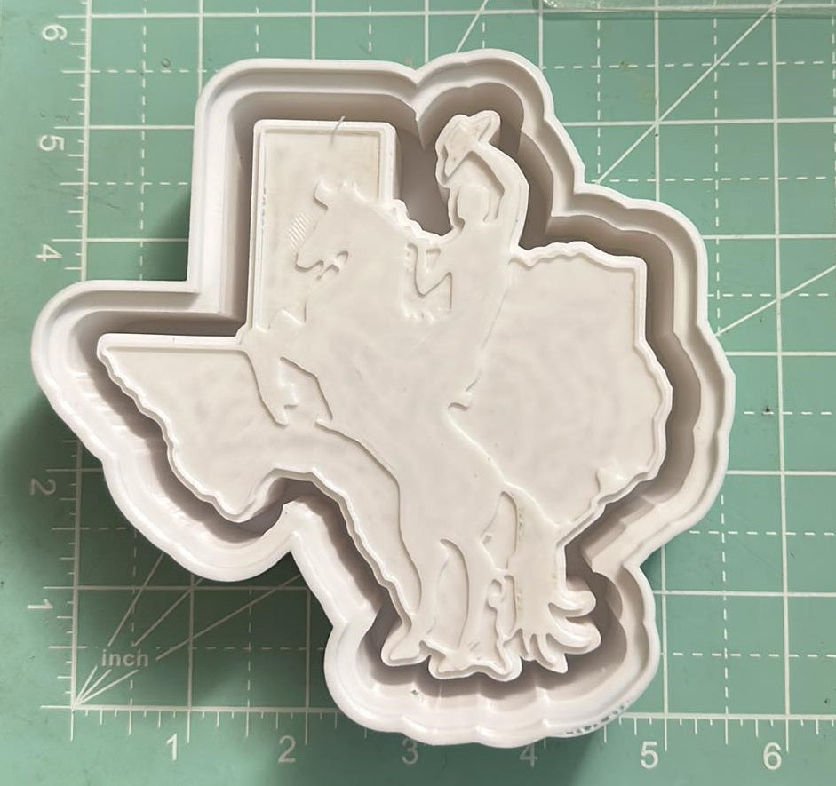 Texas Cowboy - Silicone Mold – Salty Creations LLC