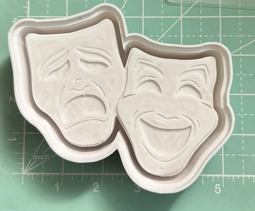 Theater Masks - Silicone Mold – Salty Creations LLC