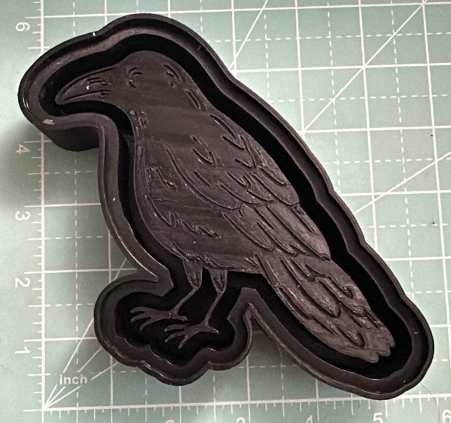 Crow - Silicone Mold – Salty Creations LLC