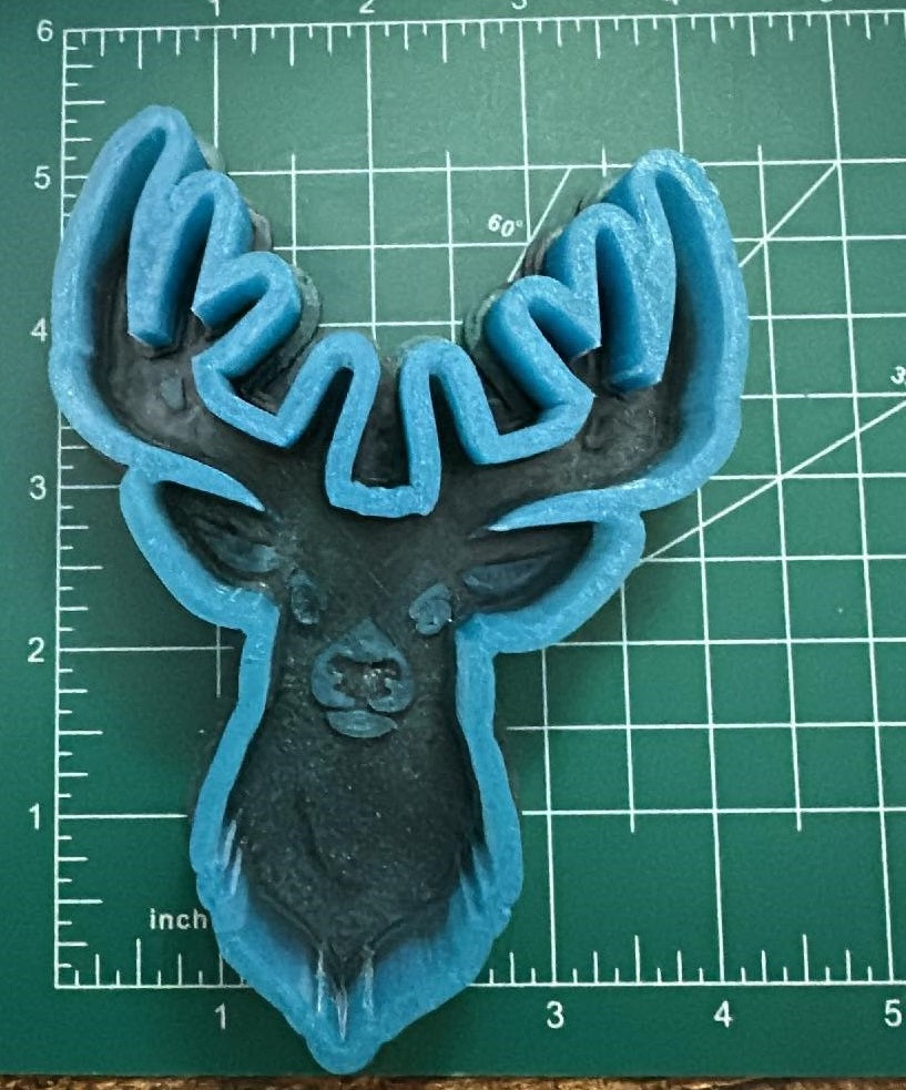 Deer Head - Silicone Mold – Salty Creations LLC